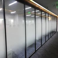 China Office 12mm Toughened Glass Partition CCC Tempered Glass Room Divider for sale