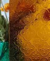 China Florentino Floral Patterned Glass and Decorative Figured Glass for sale