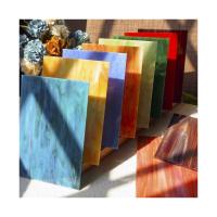 China Colored Stained Glass Art Decorative Glass For Studio Club for sale