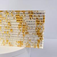 China Golden Tempered Glass With Wire Mesh For Interior Partition Customized for sale