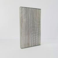 China Fluted Clear Textured Glass Toughened Laminated Mesh Glass for sale