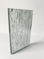 China Ripple Clear Textured Glass Panels Household Architectural Textured Glass for sale