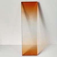 China Translucent Gradient Glass 4+4mm Citrus Ivory Double Glazing Laminated Glass for sale