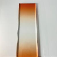 China Translucent Gradient Glass 4+4mm Citrus Ivory Double Glazing Laminated Glass for sale