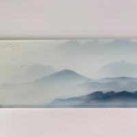 China CE Fabric Mesh Laminated Glass 10mm Silk Mesh Wire Reinforced Glass for sale