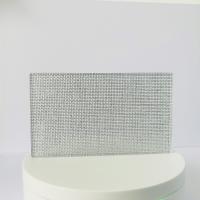 China Decorative Wired Silver Mesh Laminated Glass Interior Lobby Partition for sale