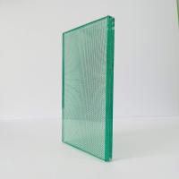 China Decorative Art Gallery Laminated Mesh Glass Art Museum Laminated Glass Metal Mesh for sale