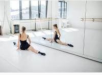 China Dance Yoga Studio Mirrors Safety Silver Coating Workout Mirror Wall for sale