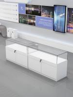 China Full Vision Glass Retail Display Case Tempered Glass Counter For Jewellery Shop for sale