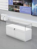 China Full Vision Glass Retail Display Case Tempered Glass Counter For Jewellery Shop for sale