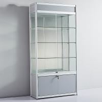 China Goods Showcase Glass Cabinet Supermarket Wall Glass Display Case for sale
