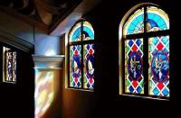 China Colored Church Stained Glass ISO9001 Church Windows Stained Glass for sale