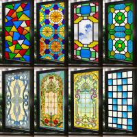 China Colorful Church Stained Glass Windows CCC Patterned Glass Cut To Size for sale