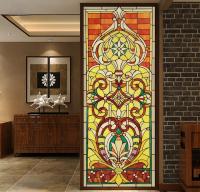China 3mm-12mm Art Glass Decorative Interior Stained Glass Partitions And Doors for sale