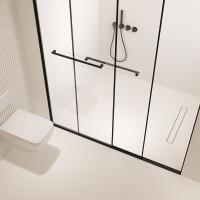 China 3mm-12mm Tempered Glass Shower Room Dry And Wet Separation for sale