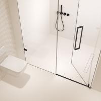China 12mm Thickness Frameless Shower Enclosure ISO9001 Frameless Sliding Shower Doors for sale
