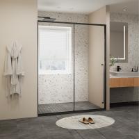 China Narrow Frame Bathroom Glass Partition 3mm-12mm Glass Shower Room Divider for sale
