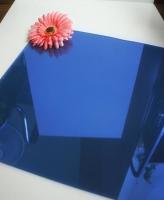 China Dark Blue Reflective Glass Tinted Coated Commercial Building Glass for sale
