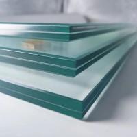 China Flat Laminated Clear Tempered Glass For Supermarket Countertops And Shelves for sale