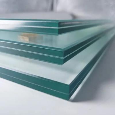China Flat Laminated Clear Tempered Glass For Supermarket Countertops And Shelves for sale