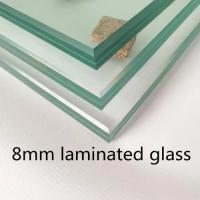 China Flat Laminated Clear Tempered Glass For Supermarket Countertops And Shelves for sale