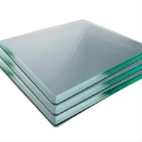 China 4mm Tempered Glass Panels Clear Toughened Glass For Building for sale