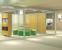 China 12mm Office Glass Partition With Aluminum Profiles For Natural Light And Sound Control for sale
