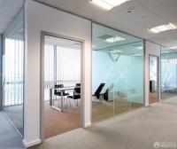 China Solid Or Textured Structure Office Glass Partition Market Curved Glass Partition for sale