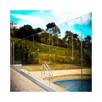 China Modern Toughened Glass Railings with Aluminum U Channel for sale