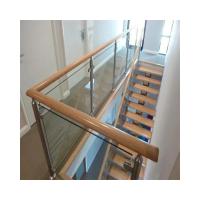 China 12mm Toughened Glass Stairs U Shape 6063-T5 Aluminum for sale