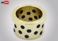 China Automobile Flange Slide Bush Bearing , Graphite Insert Bronze Sleeve Bushings for sale