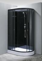 China 4mm Sliding Open Shower Glass Cabinet 1200×800×2150mm with Tempered Glass and ABS Tray for sale