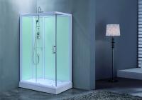 China White Aluminum Sliding Shower Room 120x80x210cm 6mm Tempered Glass for sale