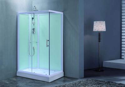 China White Aluminum Sliding Shower Room 120x80x210cm 6mm Tempered Glass for sale