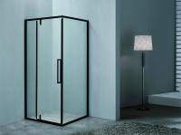 China Affordable Black SS Frame Shower Enclosures With Tempered Glass For Modern for sale