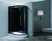China Stylish Shower Room 120x80x215cm with 4/5mm Tempered Glass and Matt Black Aluminium Frame for sale