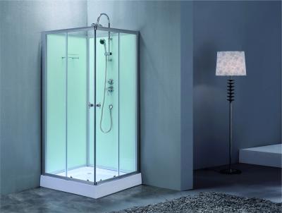 China Customizable Shower Room 8655 with 4-5mm Tempered Glass and Satin Aluminium Profile - 80×80×210cm & 90×90×210cm Sizes for sale