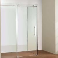 China 6mm Corner Shower Enclosure with Sliding Doors - 800×800×1900mm & 900×900×1900mm Sizes - Black Aluminum Frame for sale