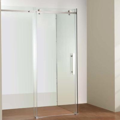 China 6mm Corner Shower Enclosure with Sliding Doors - 800×800×1900mm & 900×900×1900mm Sizes - Black Aluminum Frame for sale