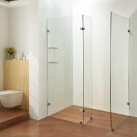 China 31x31x75 Inch Frameless Glass Shower Enclosure with 6mm Tempered Glass and Sliding Door for sale