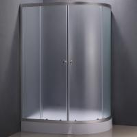 China 1150x800x1950mm 4mm Self Contained Shower Unit with Silver Aluminum Frame and Sliding Glass Doors for sale