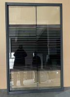 China Alum Black Stripes Frame Screen  with 5/6mm Tempered  Modern Glass for sale