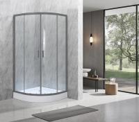 China Customizable Quadrant Shower Enclosure 80x80cm 4mm Tempered Glass Sliding Door for sale