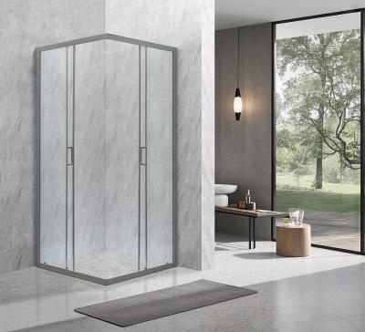 China Sliding European Shower Enclosure 80x80cm Aluminum Frame 5mm Tempered Glass for sale