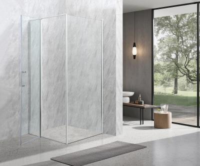 China Square Shower Enclosure 90x90x190cm 6mm Tempered Glass Chrome Aluminum Frame for sale