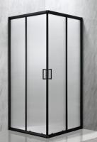 China Customizable Square Shower Enclosures With Narrow Reeded Glass For Modern for sale