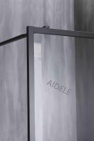 China Concise Design Tempered Glass Walk-in Bathroom Shower Screen for sale