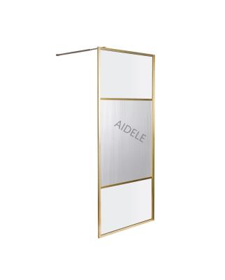 China Tempered Glass Shower Screen Frameless Design Durable Easy Clean Modern Bathroom Partition Panel for sale