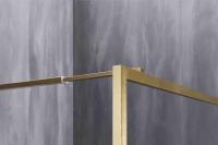 China Tempered Glass Shower Screen Frameless Design Durable Easy Clean Modern Bathroom Partition Panel for sale