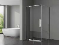 China Tempered Glass Shower Enclosure Corner Installation Space Saving Design Suitable For Small Bathrooms Commercial Projects for sale